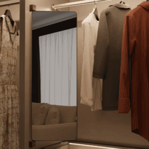 Wardrobe Mirror Pivot - Ebco