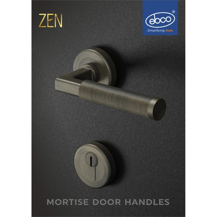 Mortise Door Handles Brass Zen and Accessories - Ebco